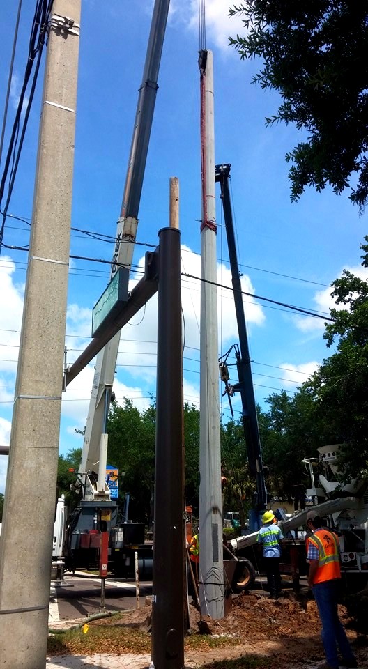 ITS Pole Install - Highway Safety Devices